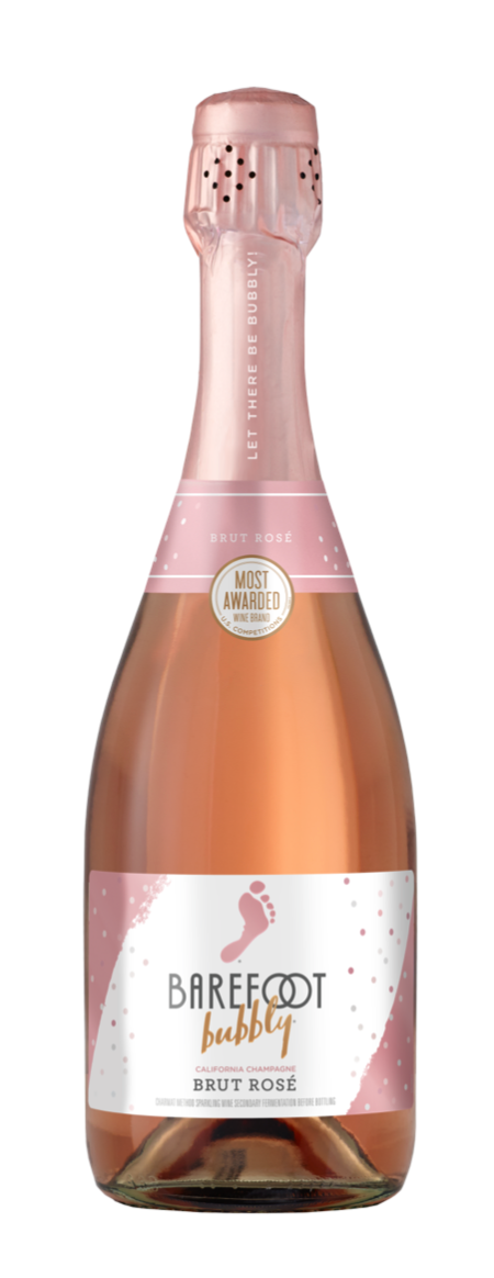 NV Barefoot Bubbly Brut Rose Sparkling, California, USA (750ml) – Woods Wholesale Wine
