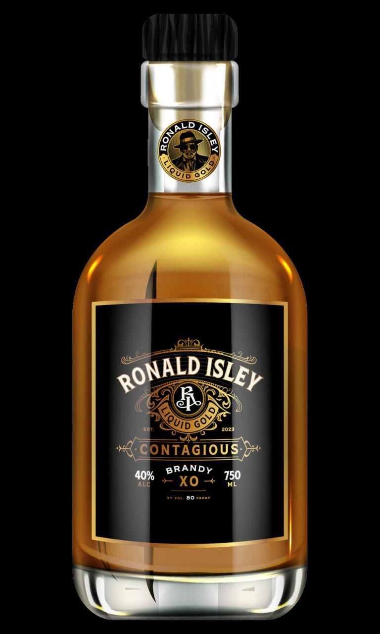 Ronald Isley Liquid Gold XO Contagious Brandy, USA (750ml) – Woods Wholesale Wine