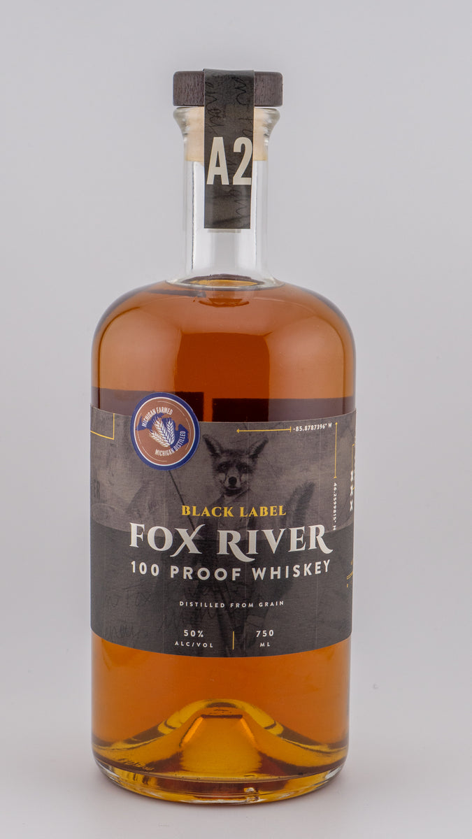 Ann Arbor Distilling Fox River Black Label Whiskey, Michigan, USA (750 ...