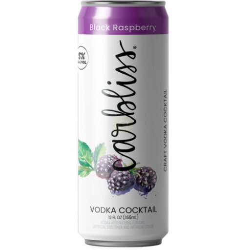(24pk cans) Carbliss Black Raspberry Vodka Cocktails, USA (12oz ...