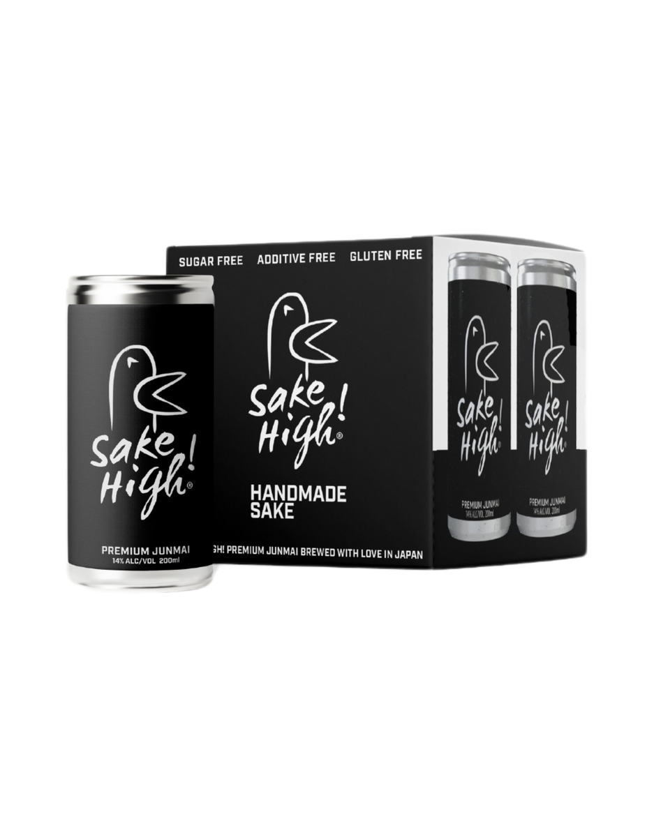 Sake High Premium Junmai Sake, Japan (4pk cans/200ml) – Woods Wholesale ...