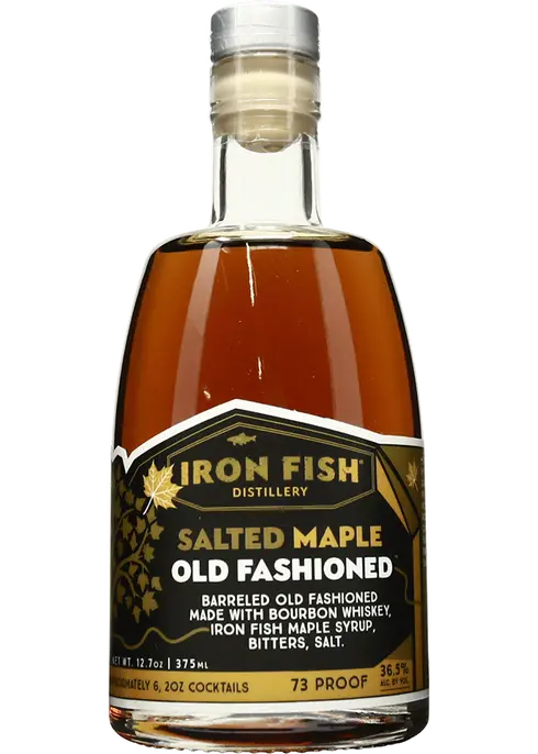 Iron Fish Distillery Salted Maple Old Fashioned, Michigan, USA (375ml ...