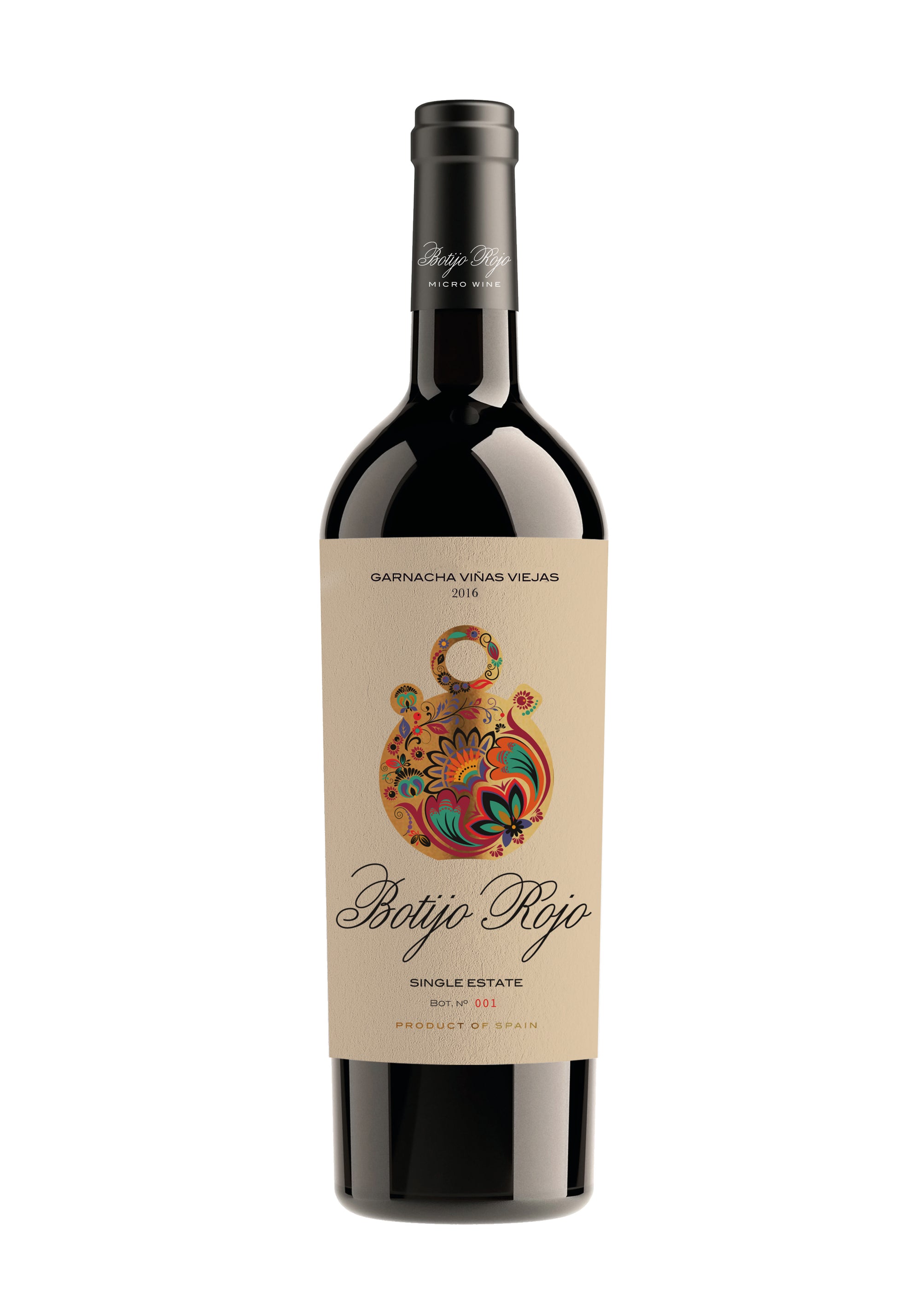 2018 Botijo Rojo Garnacha Vino de la Tierra de Valdejalon, Spain (750m ...