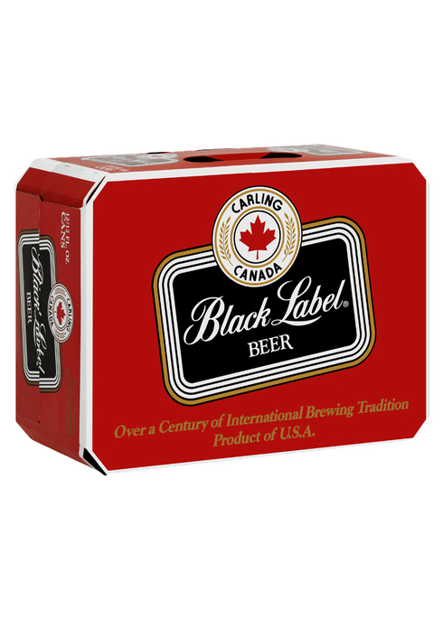 (24pk cans)-Carling Black Label Beer, Canada (12oz) – Woods Wholesale Wine