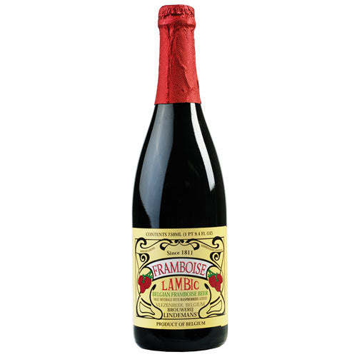 Lindemans Framboise "Raspberry" Lambic Beer, Belgium (750ml) – Woods ...