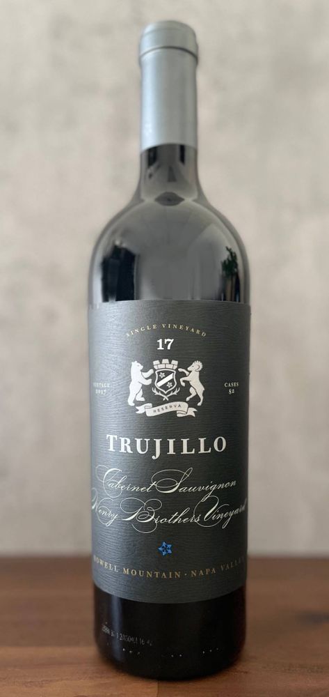 2017 Trujillo Cabernet Sauvignon Henry Brothers Reserve Ranch, Napa Va ...