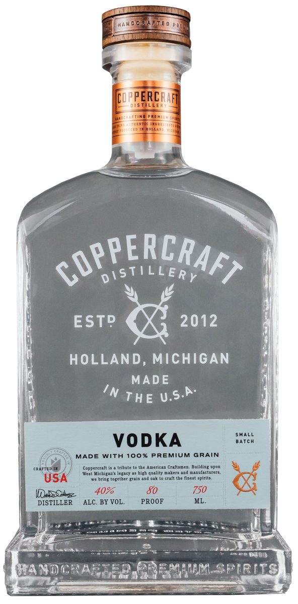Coppercraft Distillery Vodka, Michigan, USA (750ml) – Woods Wholesale Wine