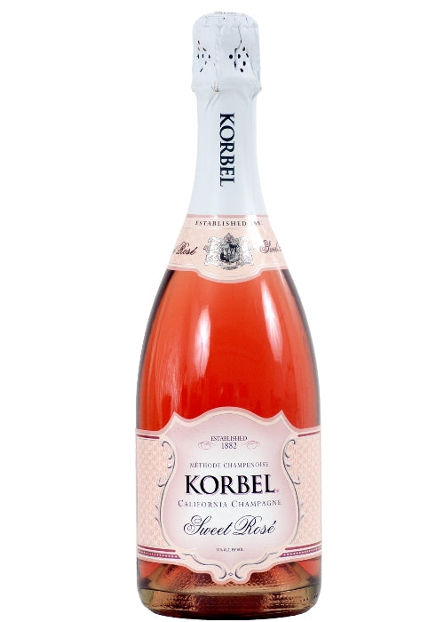 NV Korbel Cellars California Champagne Sweet Rose, USA (750ml) – Woods ...