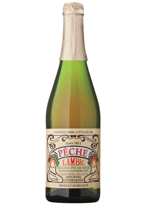 Lindemans Peche "Peach" Lambic Beer, Belgium (750ml) – Woods Wholesale Wine