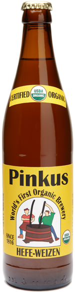 20pk-Pinkus Organic Hefeweizen Beer, Germany (500ml) – Woods Wholesale Wine